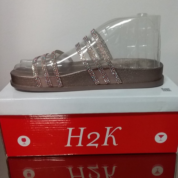 Shoes | H2k Rhinestone Sandal | Poshmark